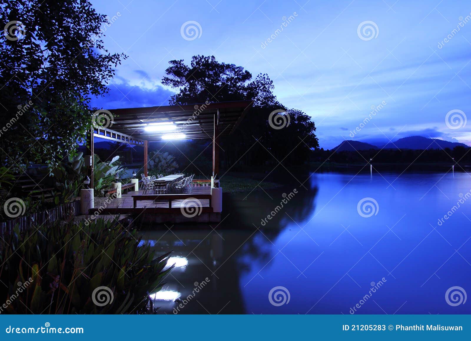 Tranquil Night of Water stock image. Image of holiday - 21205283