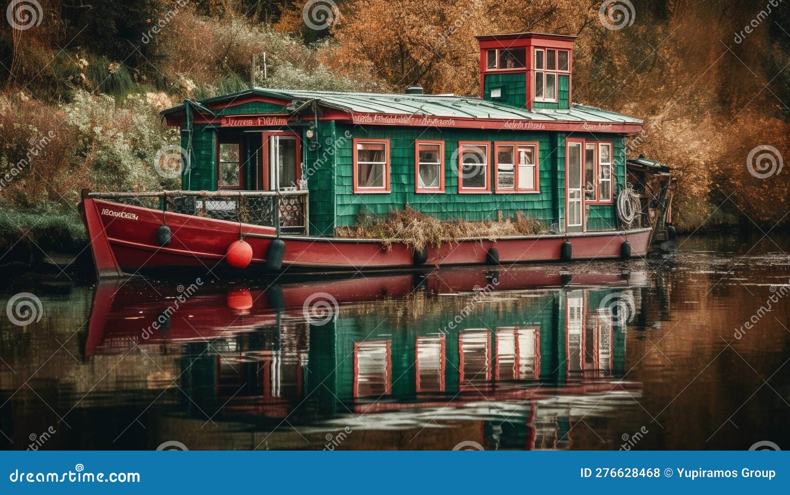 Autumn Boathouse Stock Illustrations – 29 Autumn Boathouse Stock ...