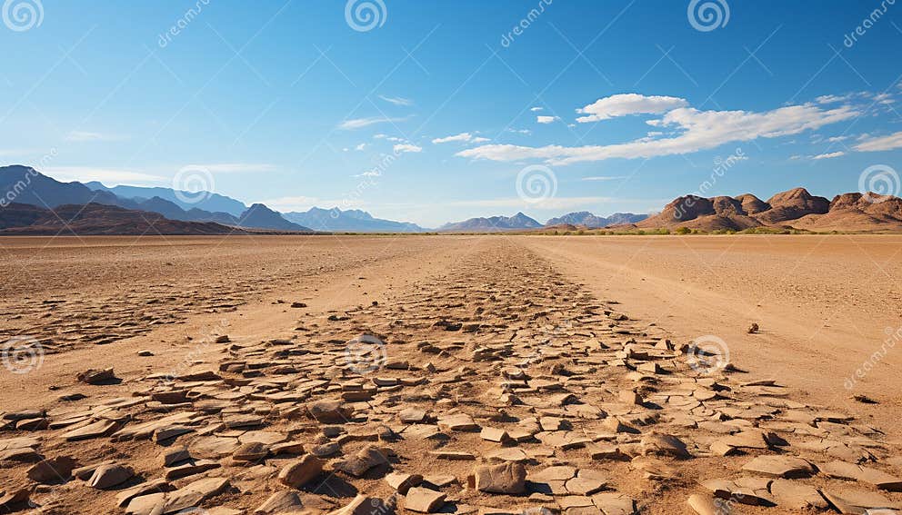 Tranquil Scene Remote Mountain Range, Arid Climate Generated by AI ... Tranquil Scene Remote Mountain Range, Arid Climate Generated by AI ...