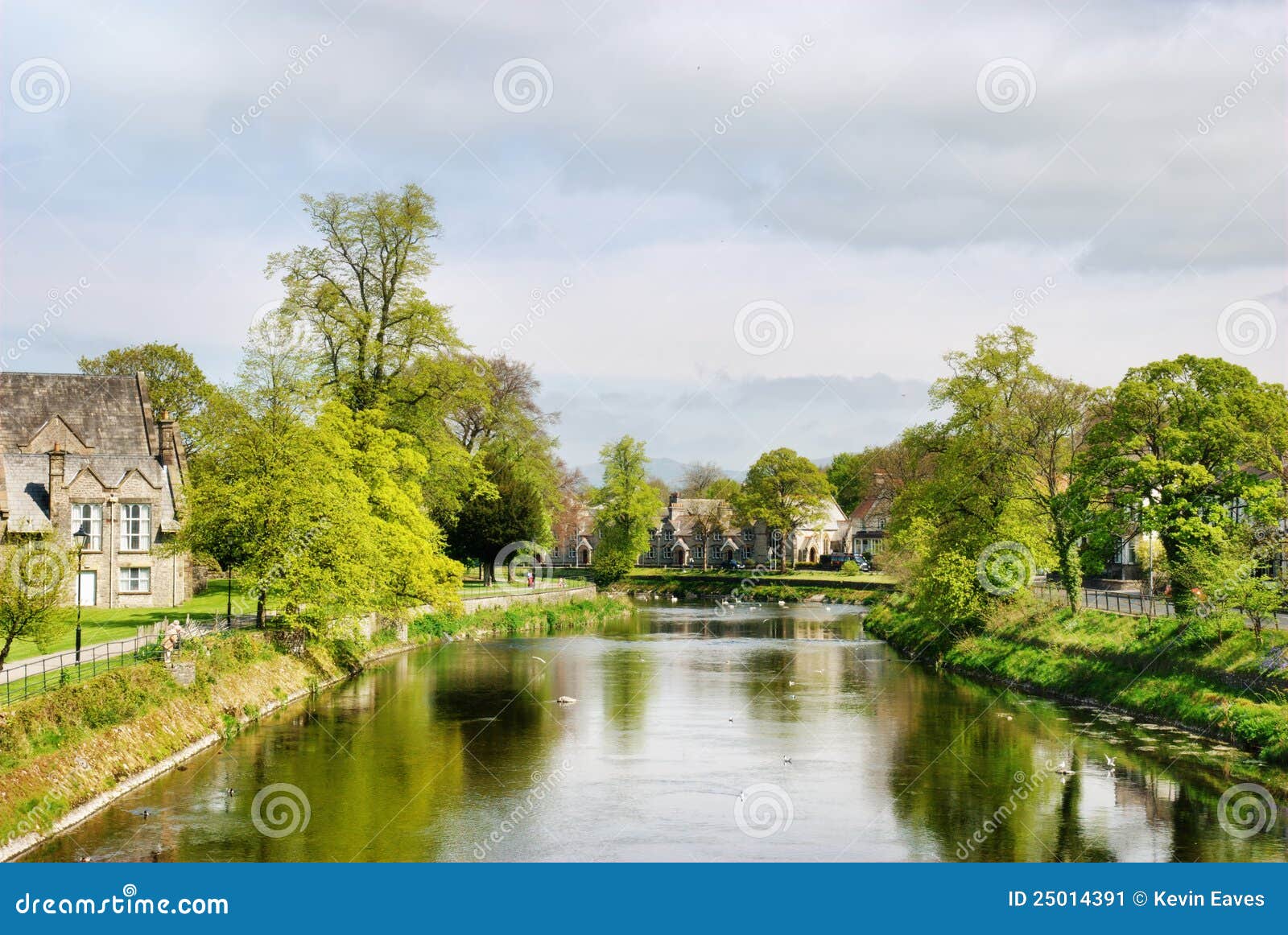 Tranquil View of the River Kent at Kendall Stock Image - Image of ...