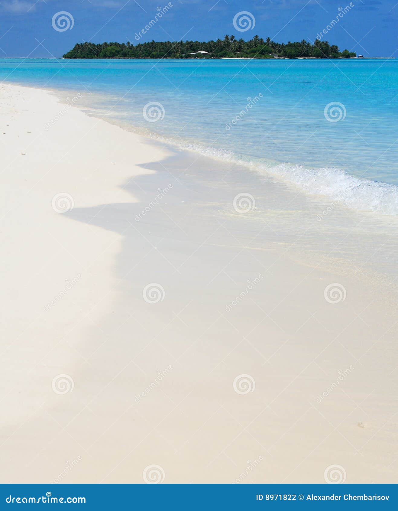 Tranquil View of a Tropical Island Stock Photo - Image of relaxation ...