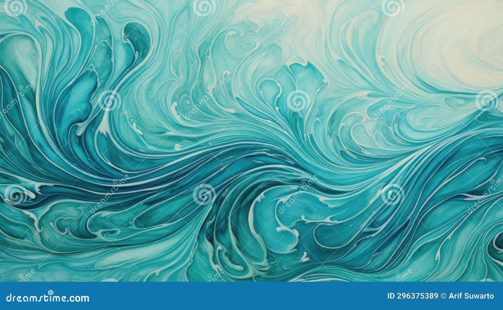 Tranquil Water Ripples: Abstract, Patterned Aqua and Turquoise Textured ...