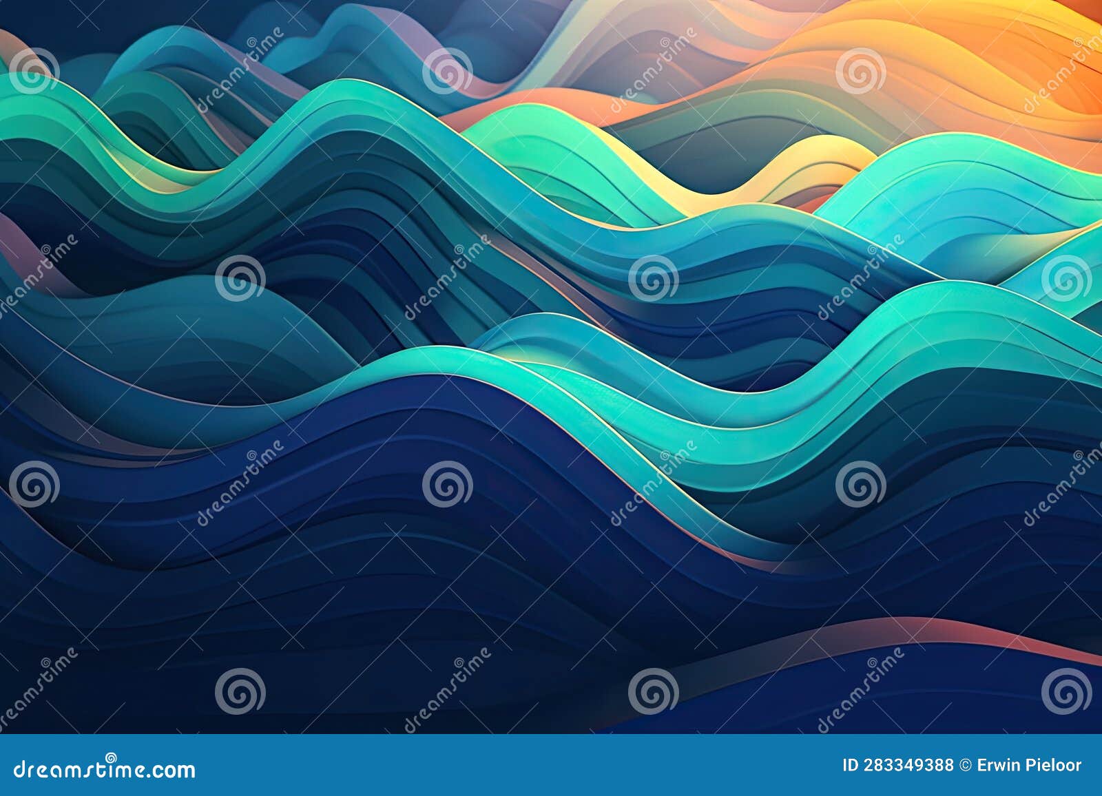 Tranquil Wave Inspired Background Design for Your Creative Project ...