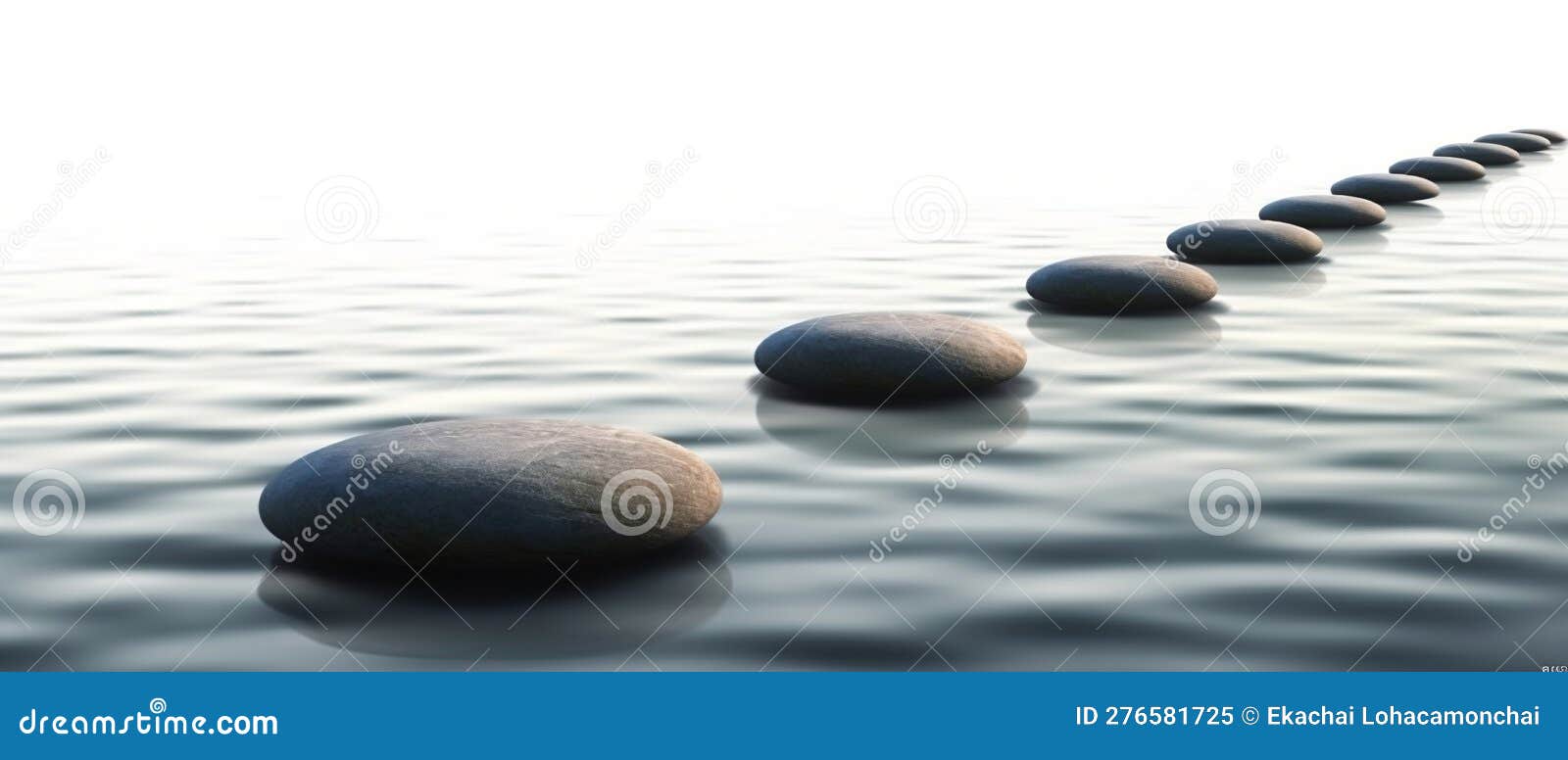 Tranquil Zen Path of Stones in Widescreen for Mindful. Created with ...