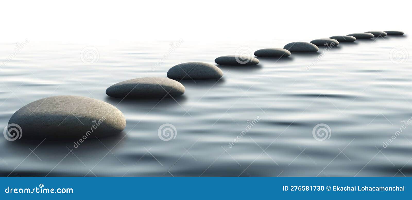 Tranquil Zen Path of Stones in Widescreen for Mindful. Created with ...