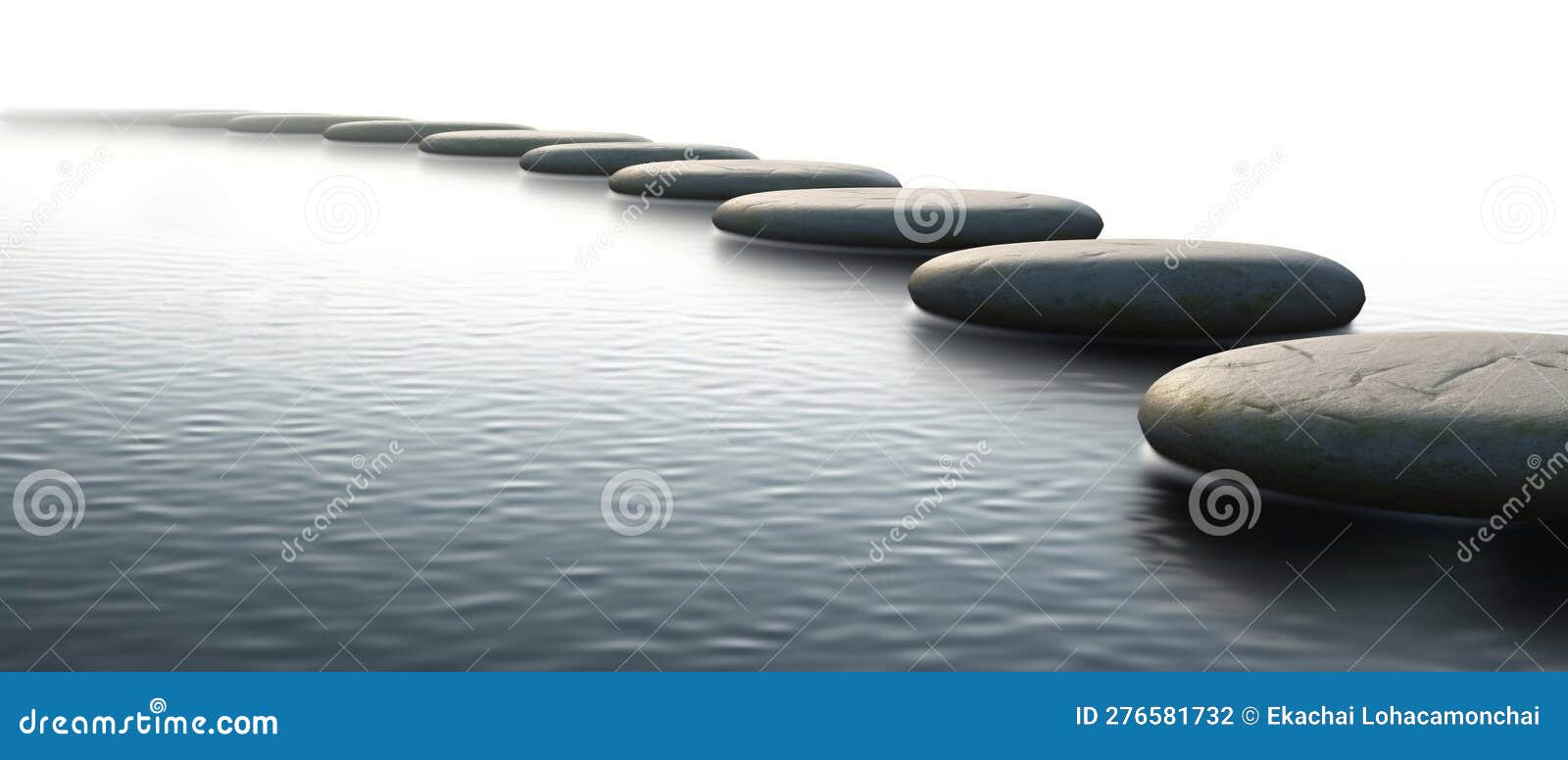 Tranquil Zen Path of Stones in Widescreen for Mindful. Created with ...