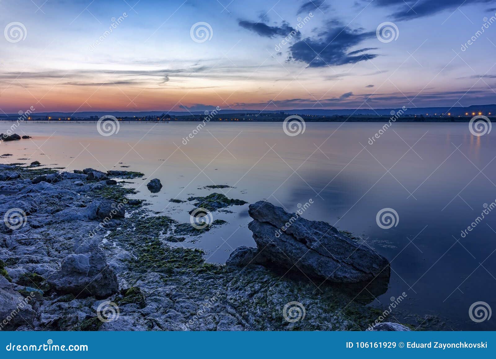Sea after sunset stock image. Image of amazing, cloud - 106161929