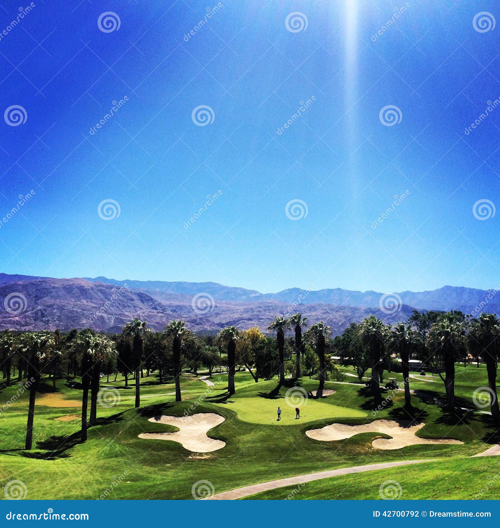 Tranquility stock photo. Image of golf, dessert, villas - 42700792