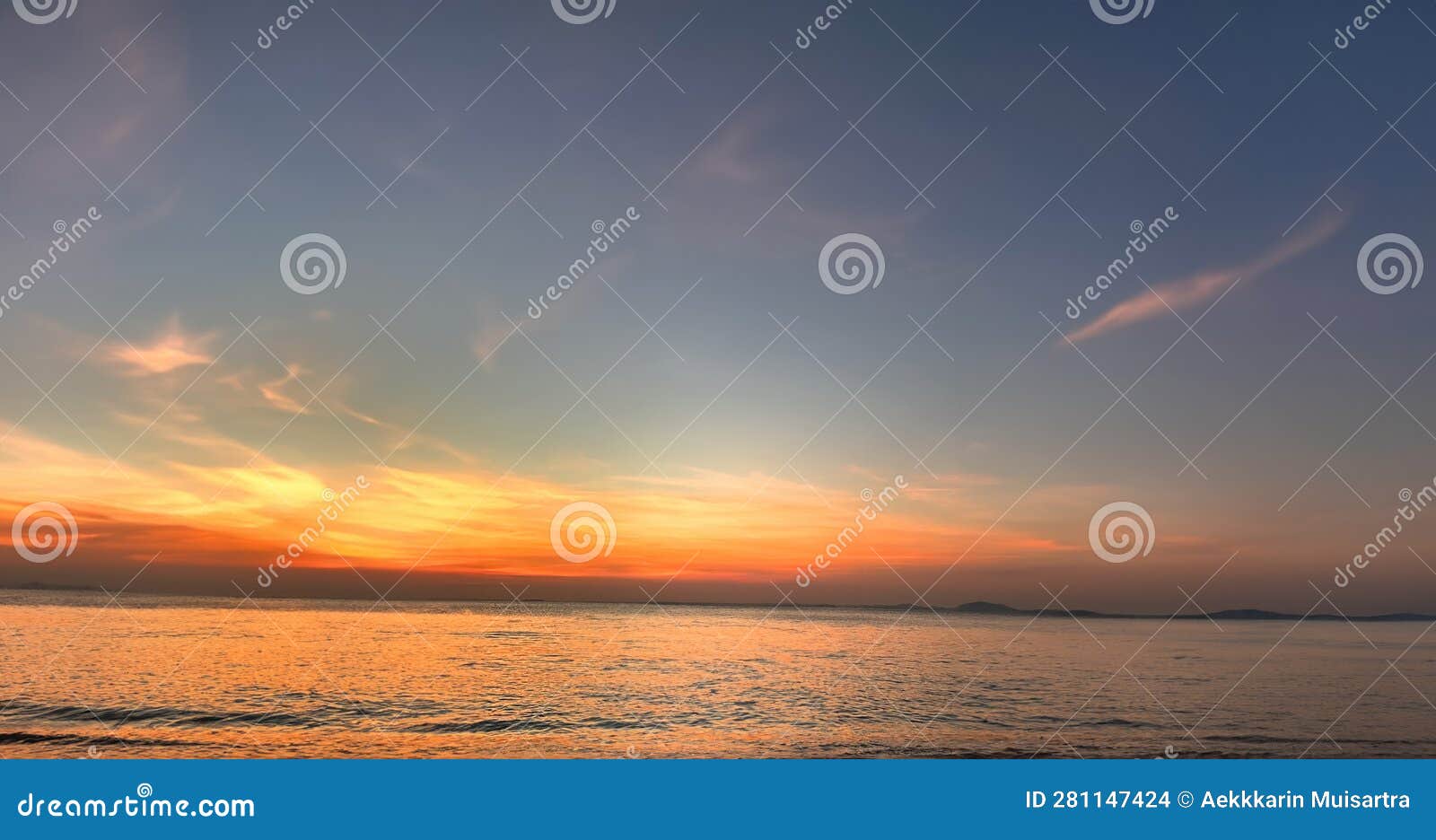 Tranquility by the Sea at Sunset Stock Photo - Image of water ...