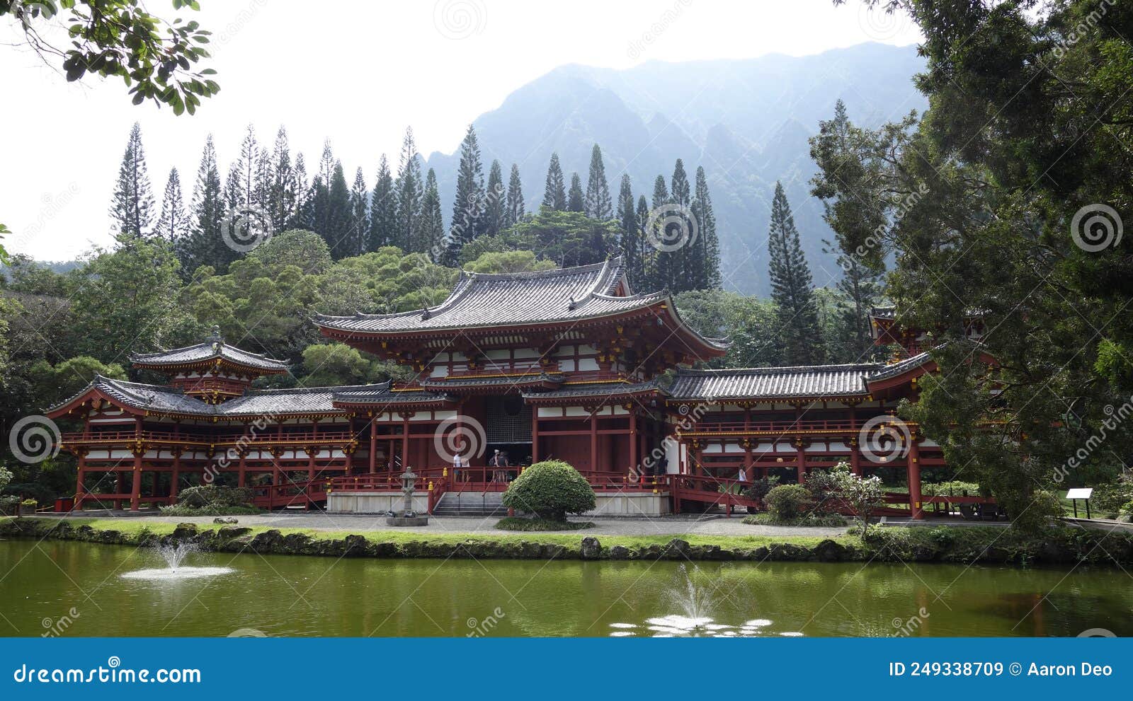 Tranquility Temple of Wonder Stock Image - Image of hawaii, temple ...