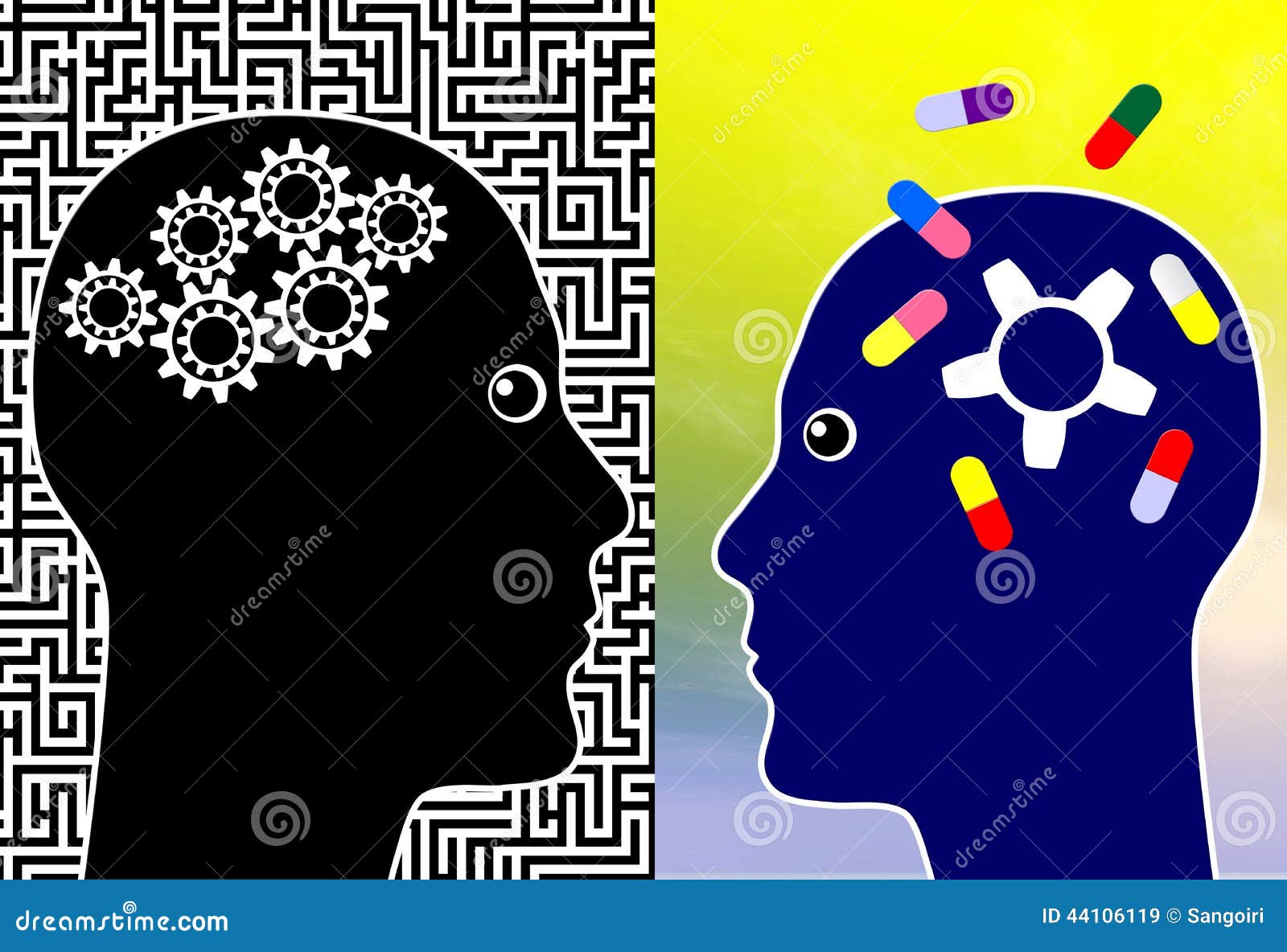 Tranquilizer Concept stock illustration. Illustration of stress - 44106119