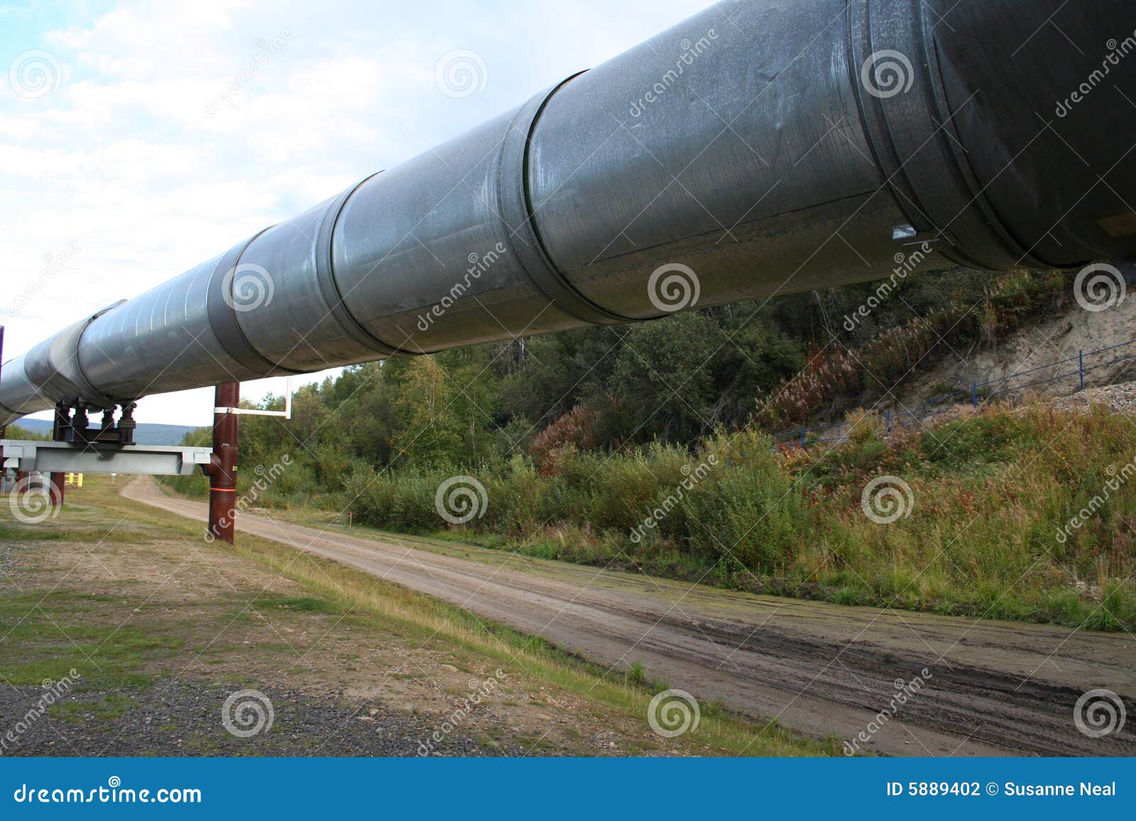 Trans Alaskan Pipeline, Alaska Stock Photo - Image of metal, fuel: 5889402