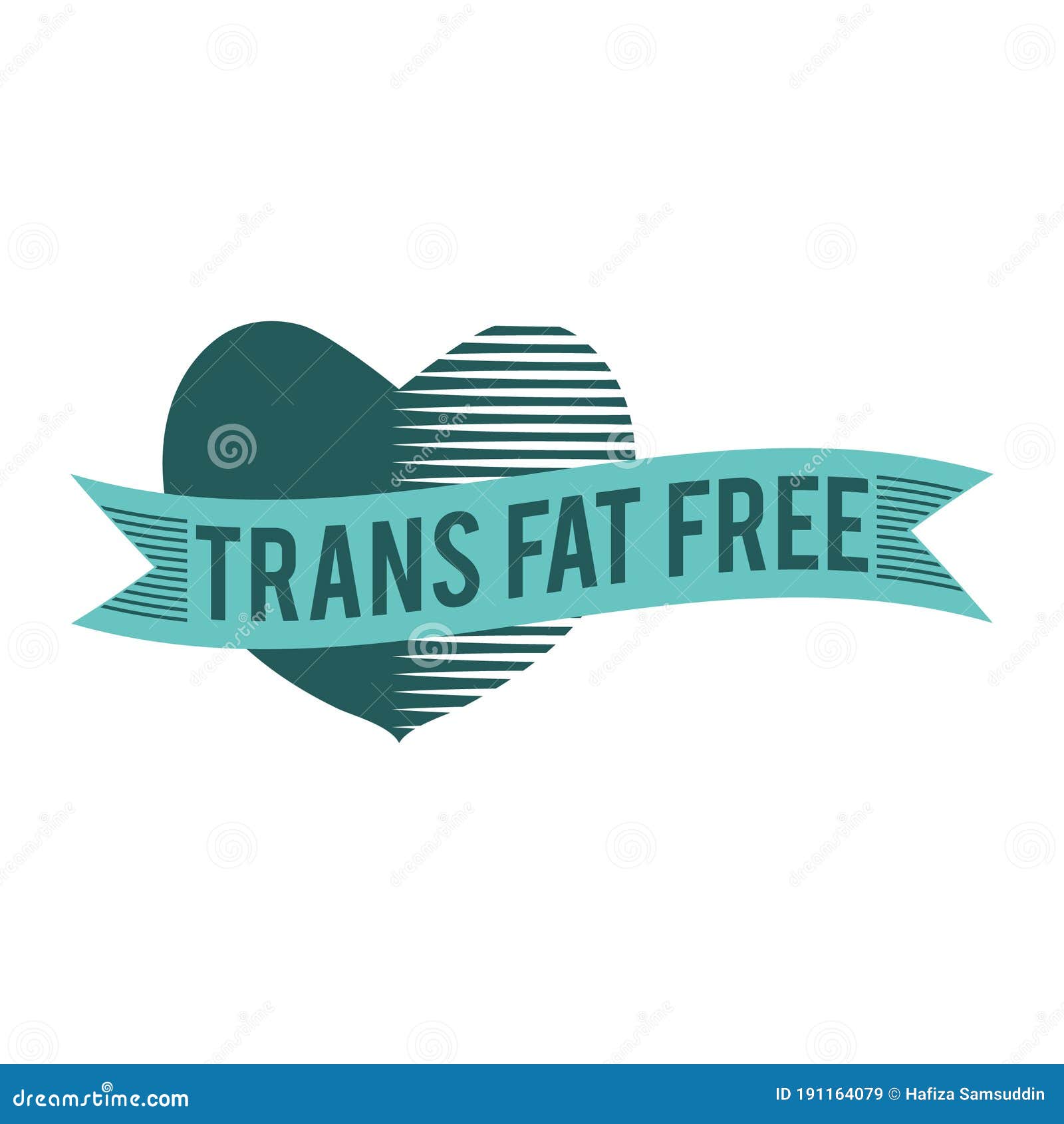 Trans Fat Free Label. Vector Illustration Decorative Design Stock ...