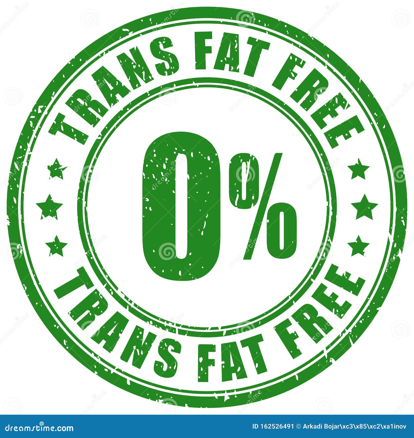 Trans Fat Free Black Vector Circle Sticker Set. No Trans Fats ...