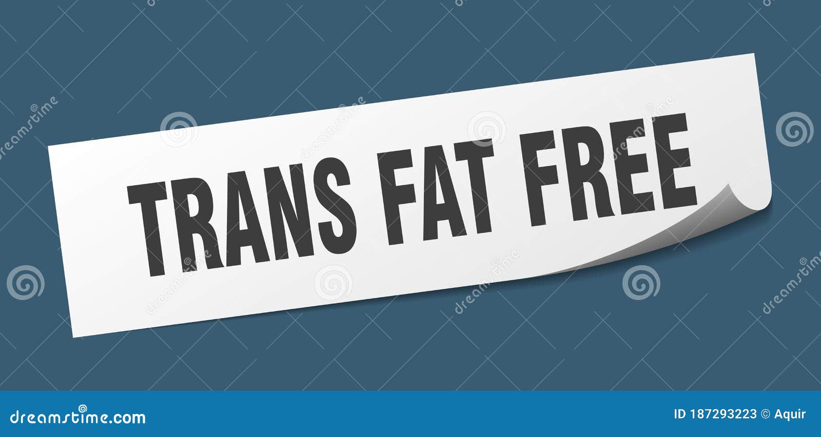 Trans Fat Free Sticker. Trans Fat Free Square Isolated Sign Stock ...