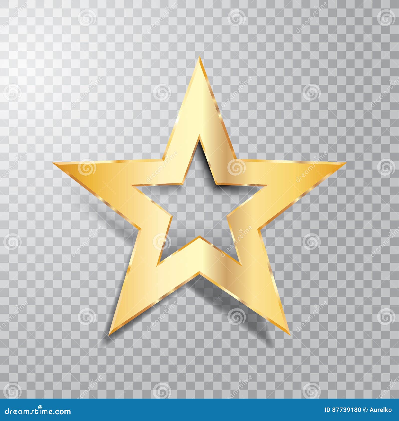 Trans gold star stock vector. Illustration of luxury - 87739180