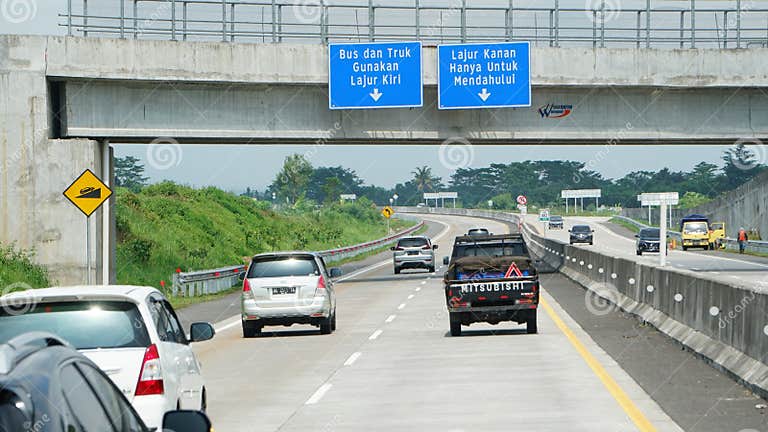 Trans Java Toll Road at Noon Editorial Stock Photo - Image of nature ...