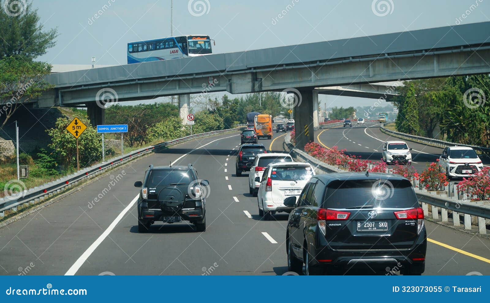 Trans Java Toll Road at Noon Editorial Image - Image of blue, scenic ...