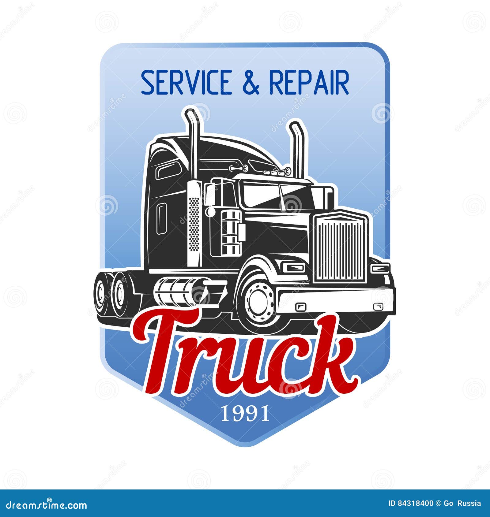 Trans.lastbil Logo Vector Design Vektor Illustrationer - Illustration ...