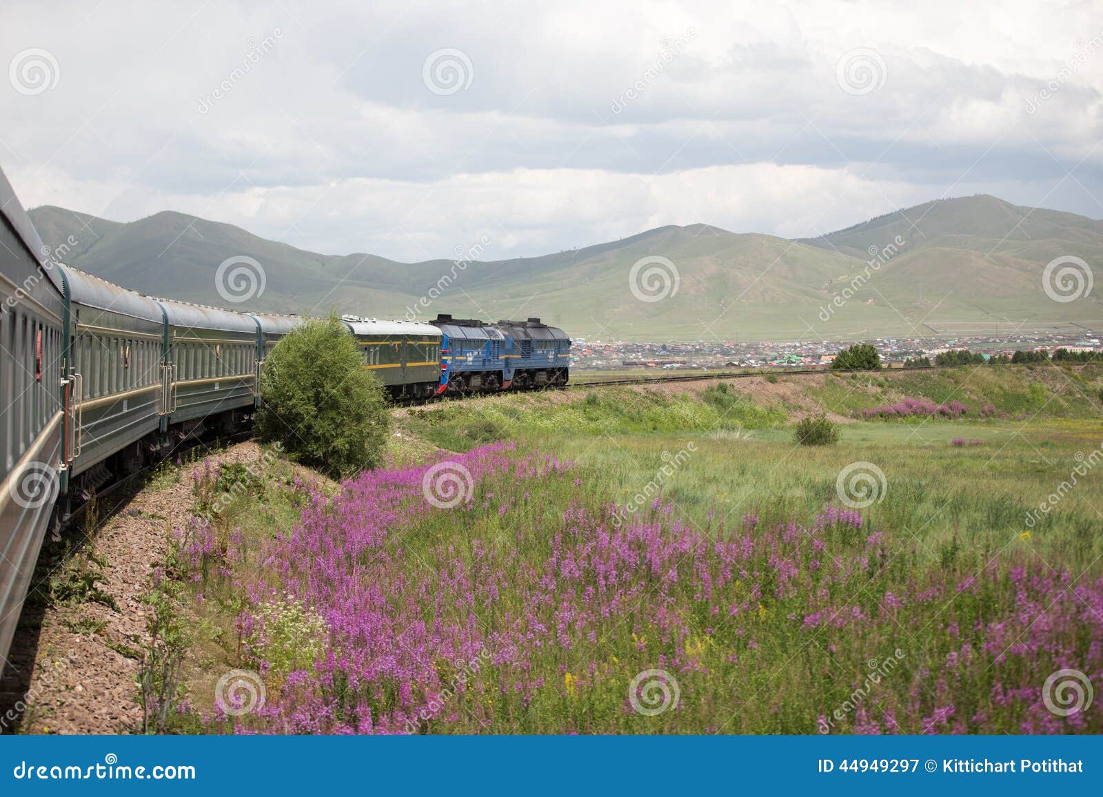 Trans Mongolian Train Exotic Travel, Mongolia Stock Image - Image of ...