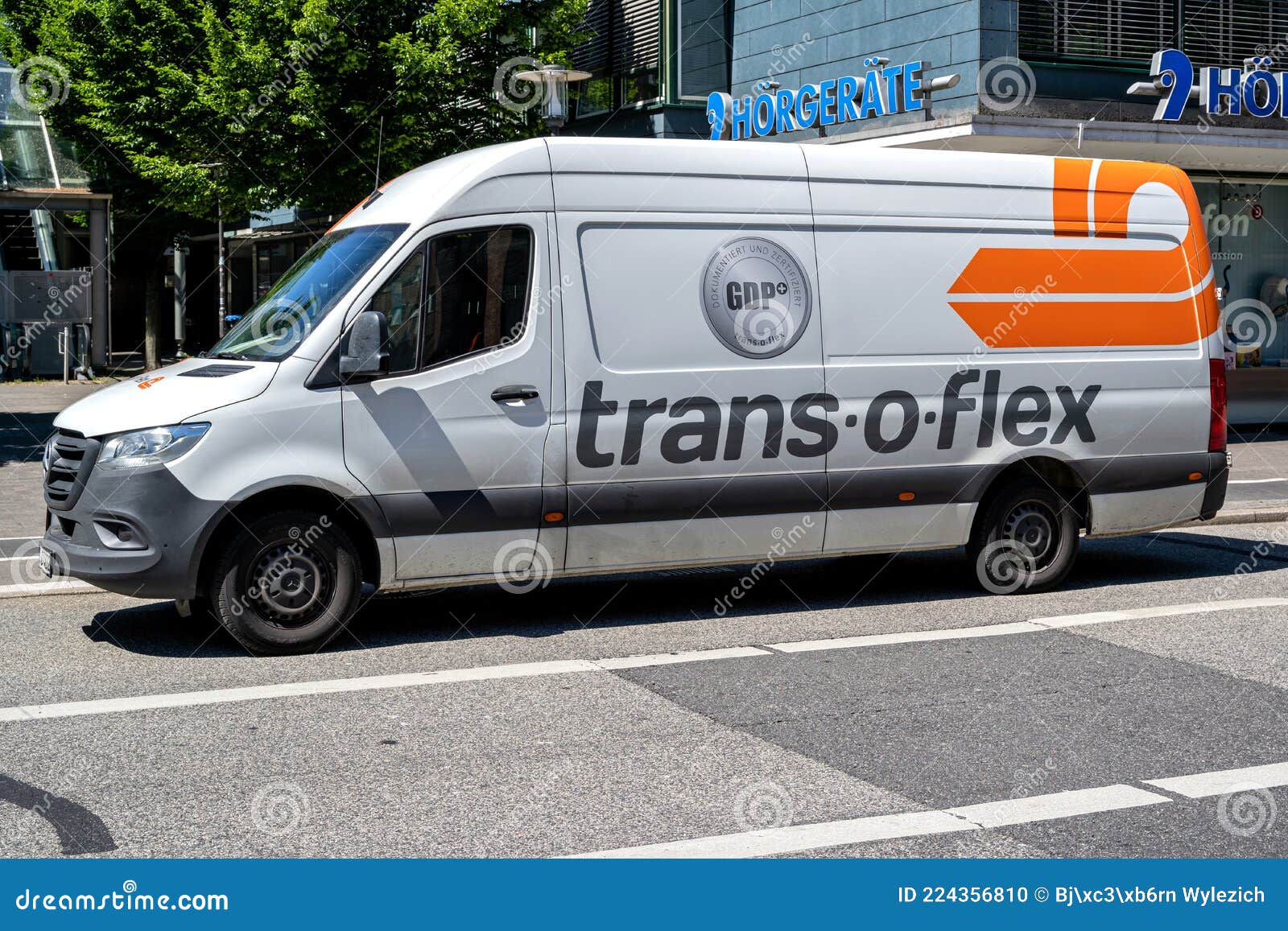 Trans-o-flex delivery van editorial image. Image of label - 224356810