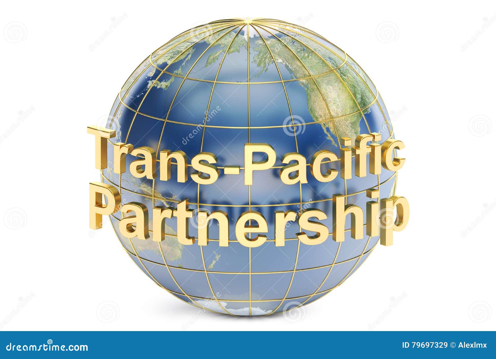 Trans-Pacific Partnership Territory On World Map Stock Illustration ...