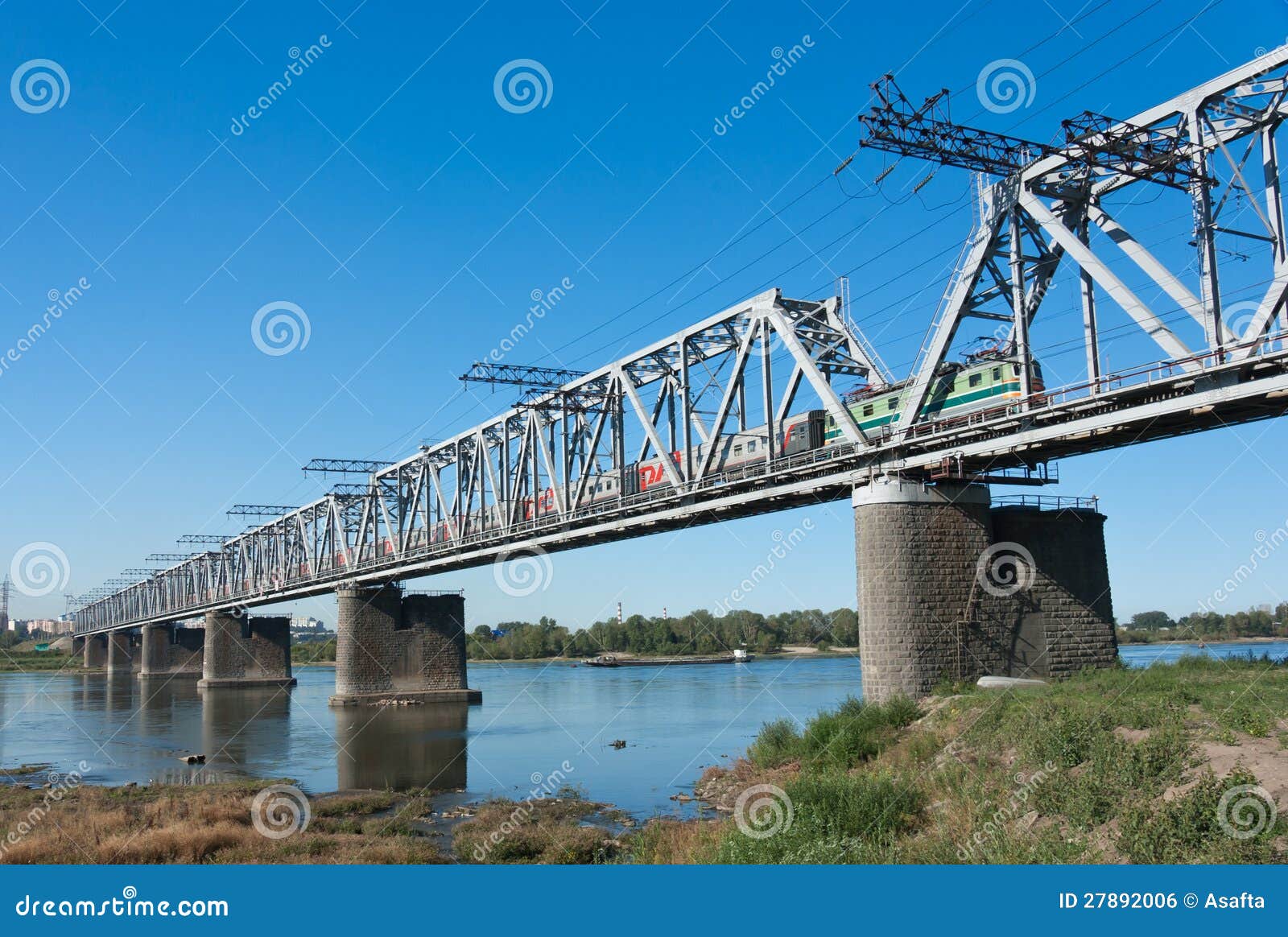 Trans Siberian Railway Bridge Stock Photo - Image of landscape ...