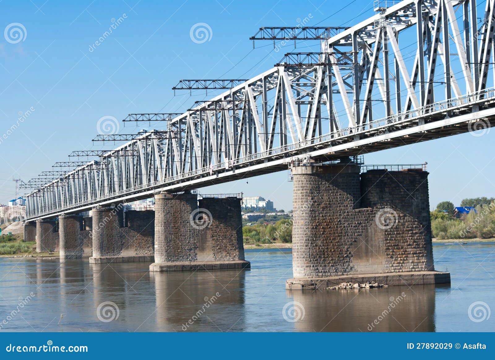 Trans Siberian Railway Bridge Stock Image - Image of russian, railroad ...