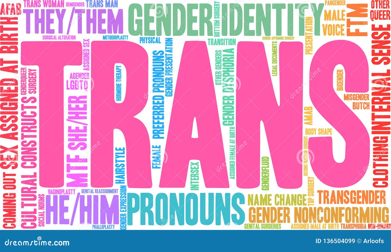 Trans Word Cloud stock vector. Illustration of cultural - 136504099