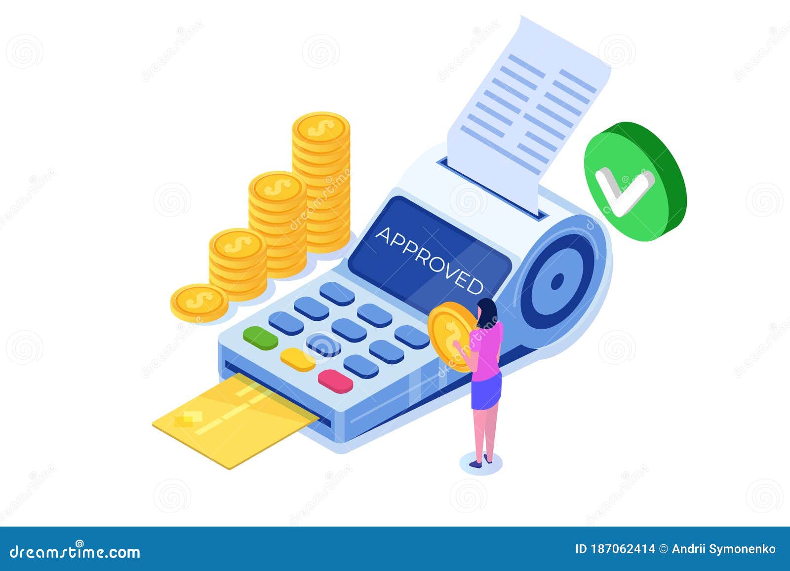 Transaction Approved Isometric Concept. Using POS Terminal Stock Vector ... Transaction Approved Isometric Concept. Using POS Terminal Stock Vector ...