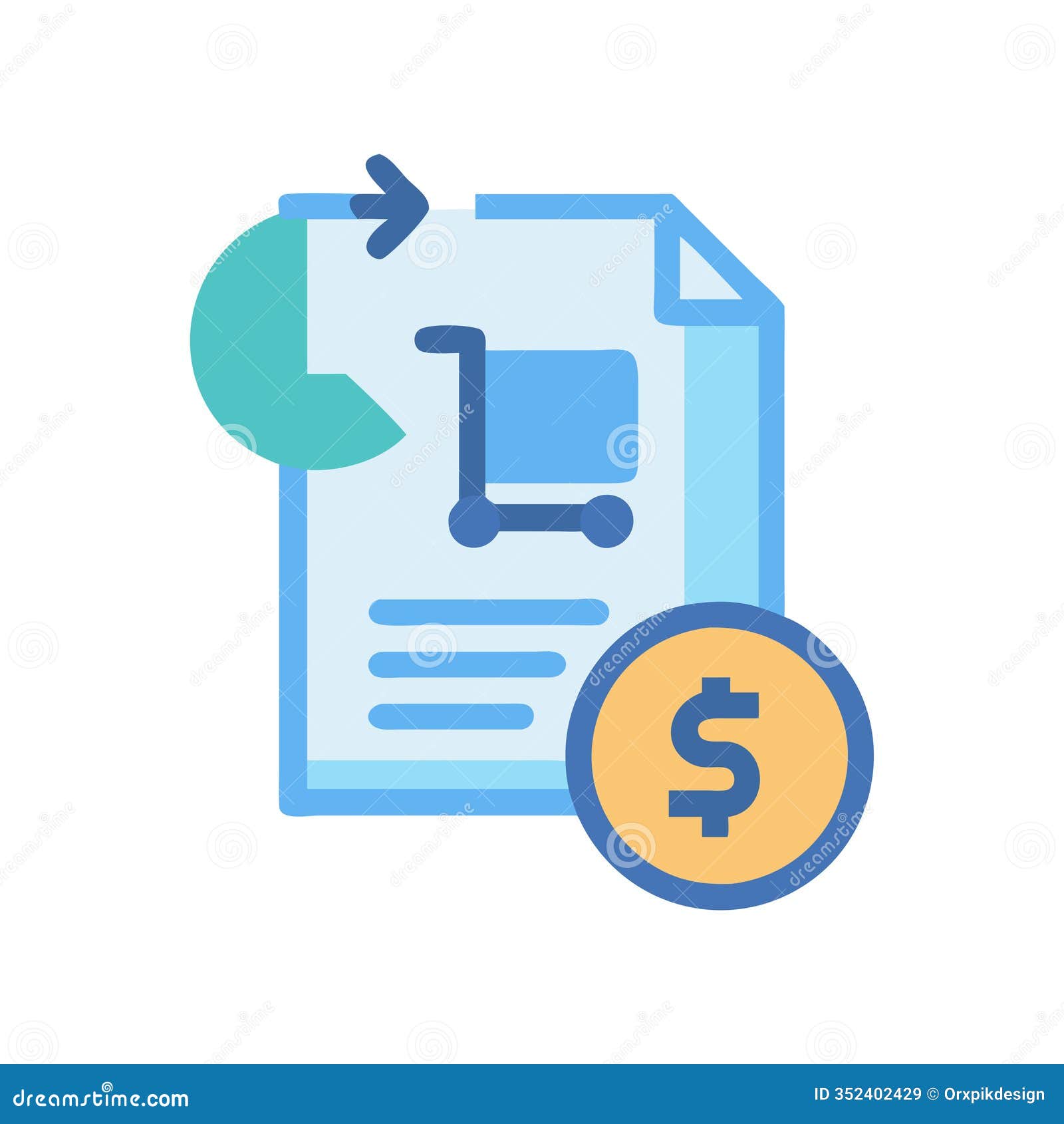 Transaction History Graphic for Consumers Stock Illustration ...