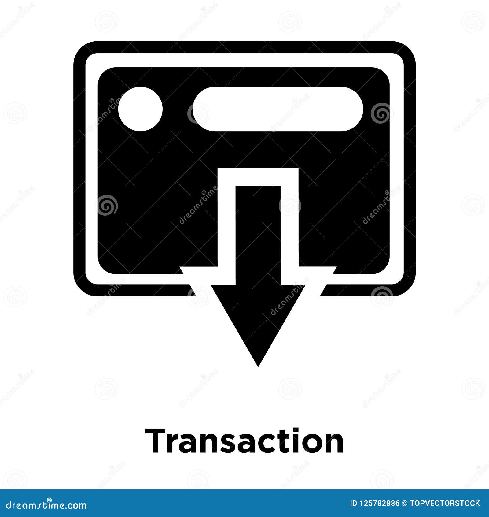 Transaction Icon Vector Isolated on White Background, Logo Concept of ...