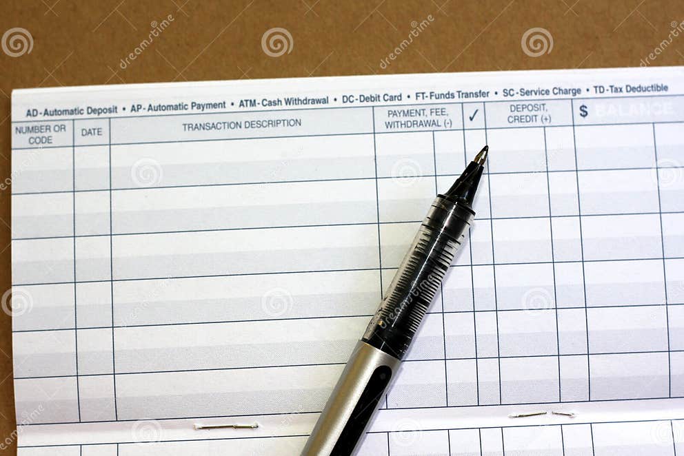 Transaction register stock image. Image of debit, transaction - 3190107