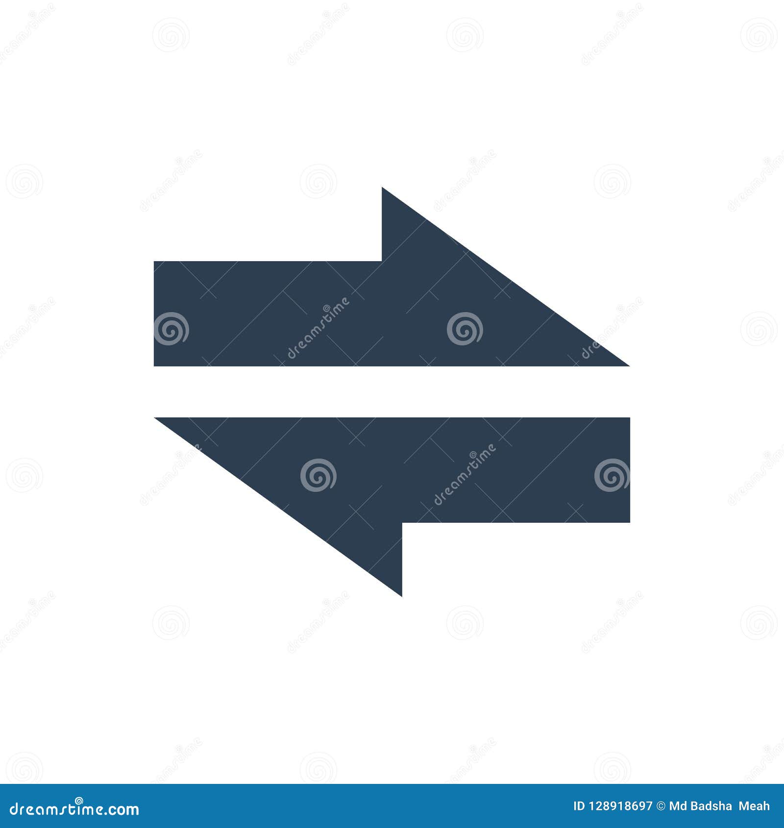 Transaction, Repeat Icon stock vector. Illustration of repeat - 128918697