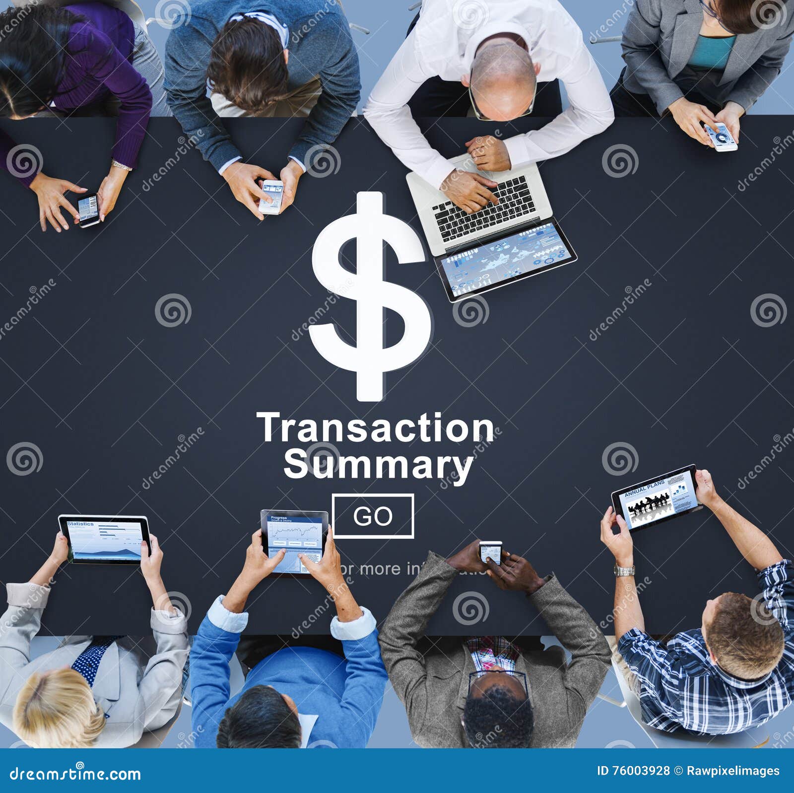 Transaction Summary Corporate Accounting Concept Stock Photo - Image of ...