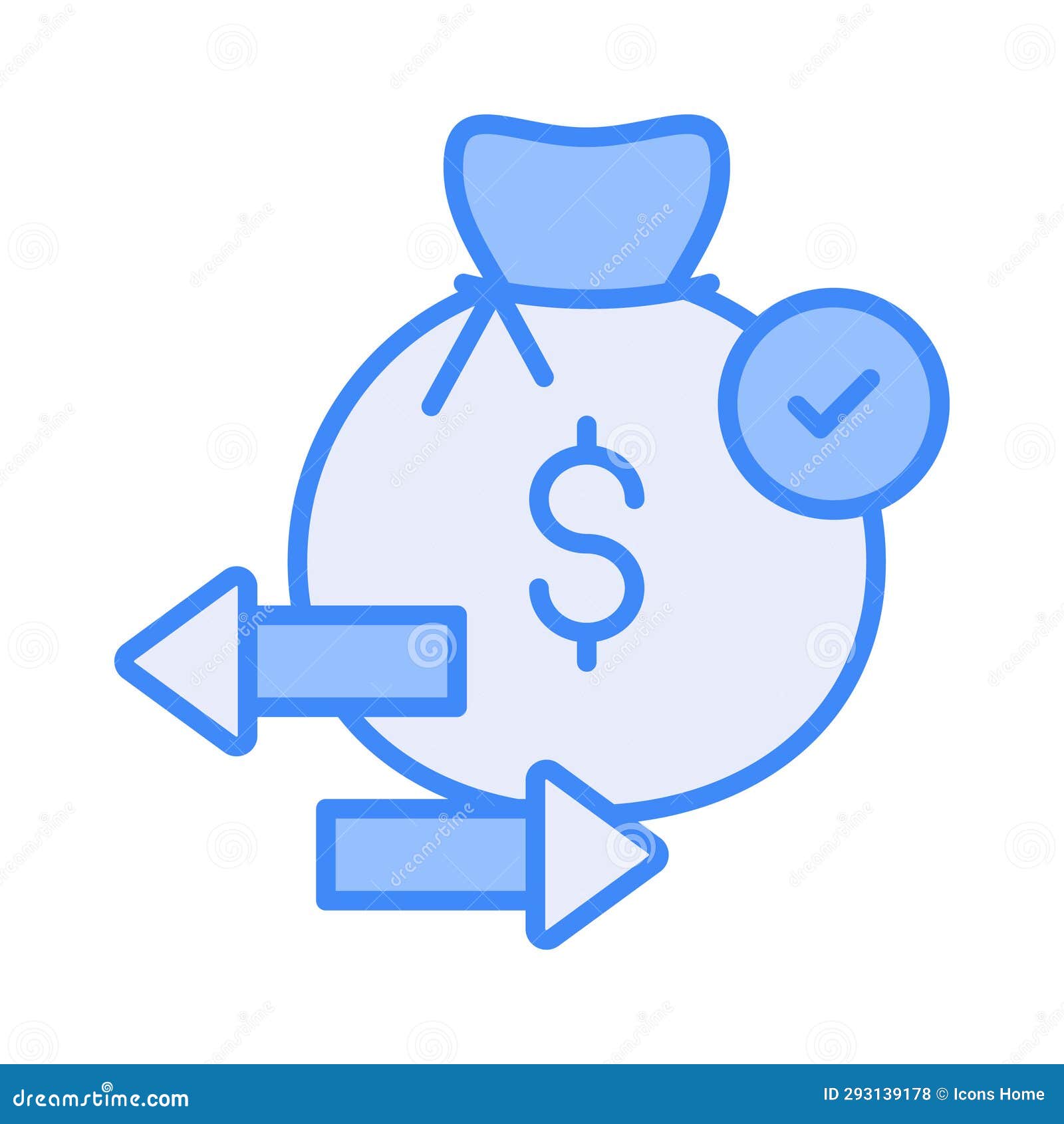 Transaction Vector Design Isolated on White Background Stock ...