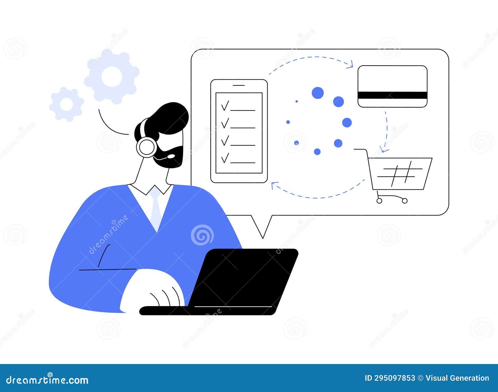 Transactions Processing Abstract Concept Vector Illustration. Stock ...