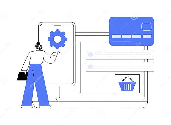 Transactions Processing Isolated Cartoon Vector Illustrations. Stock ...