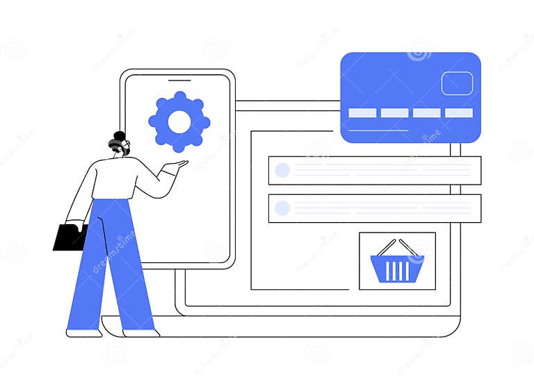 Transactions Processing Isolated Cartoon Vector Illustrations. Stock ...