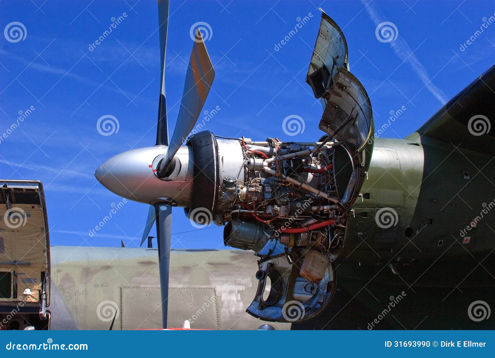 Transall C-160 Engine stock photo. Image of force, unit - 31693990