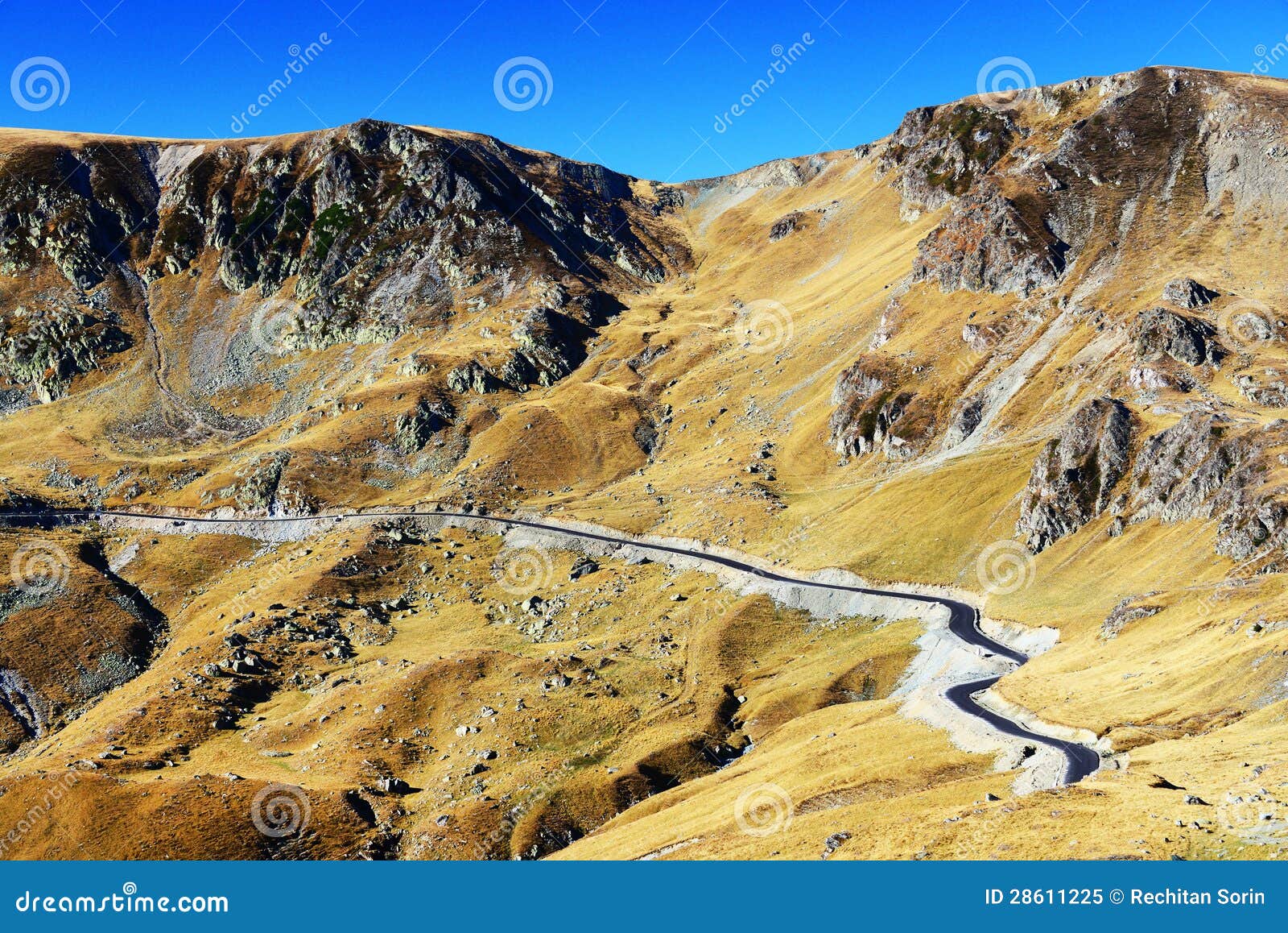 Transalpina Mountain Road stock image. Image of mountains - 28611225