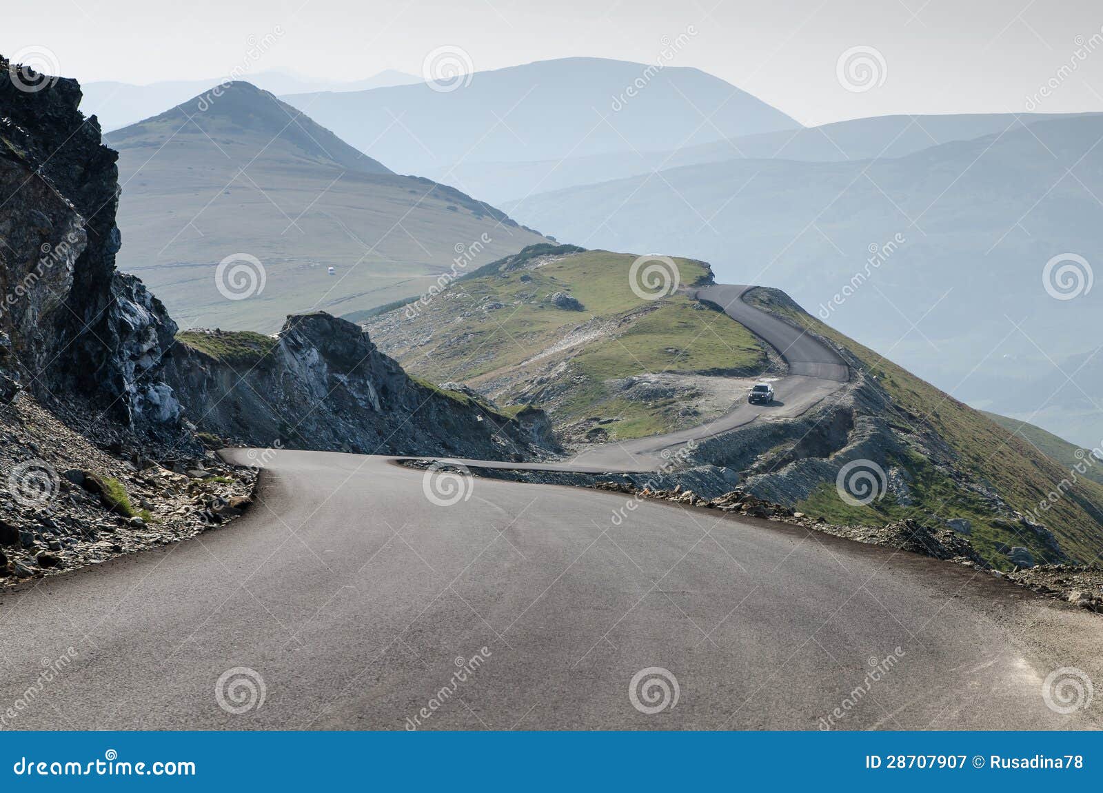 Transalpine road stock image. Image of carpathian, group - 28707907