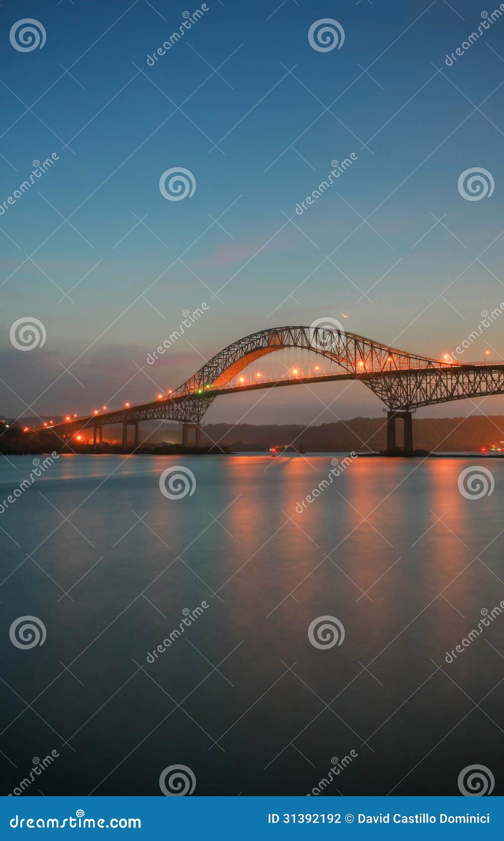 TransAmerica Bridge in Panama City Stock Photo - Image of great, boat ...
