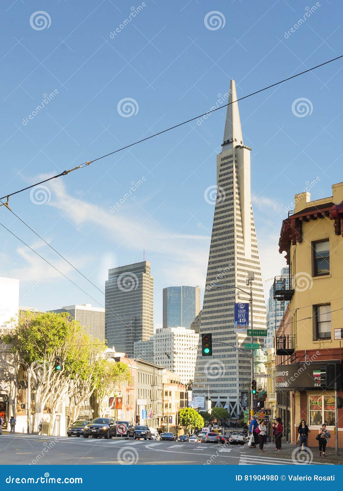 Transamerica Building in San Francisco Editorial Image - Image of ...