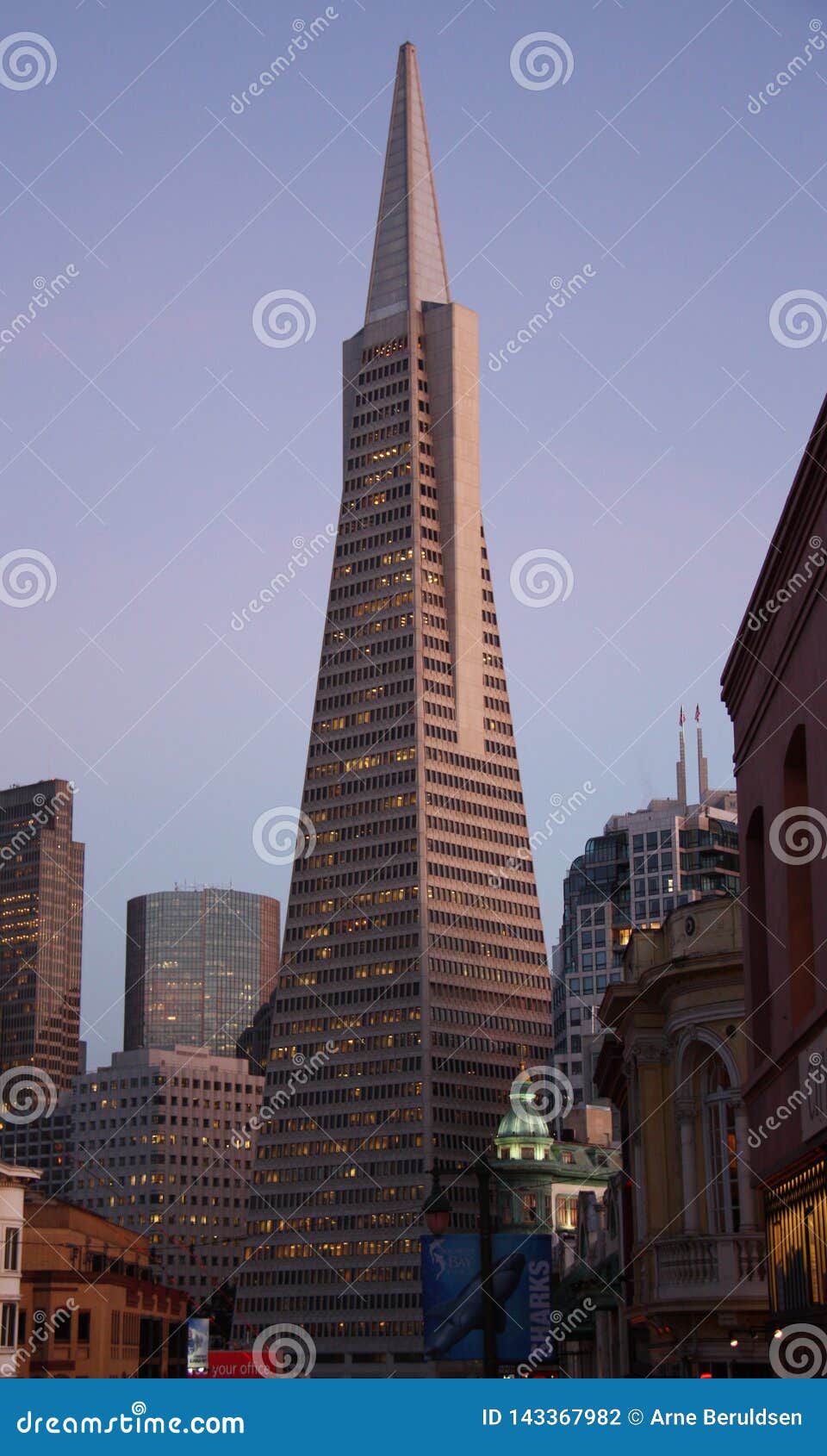 The Transamerica Pyramid Building Editorial Photography - Image of ...