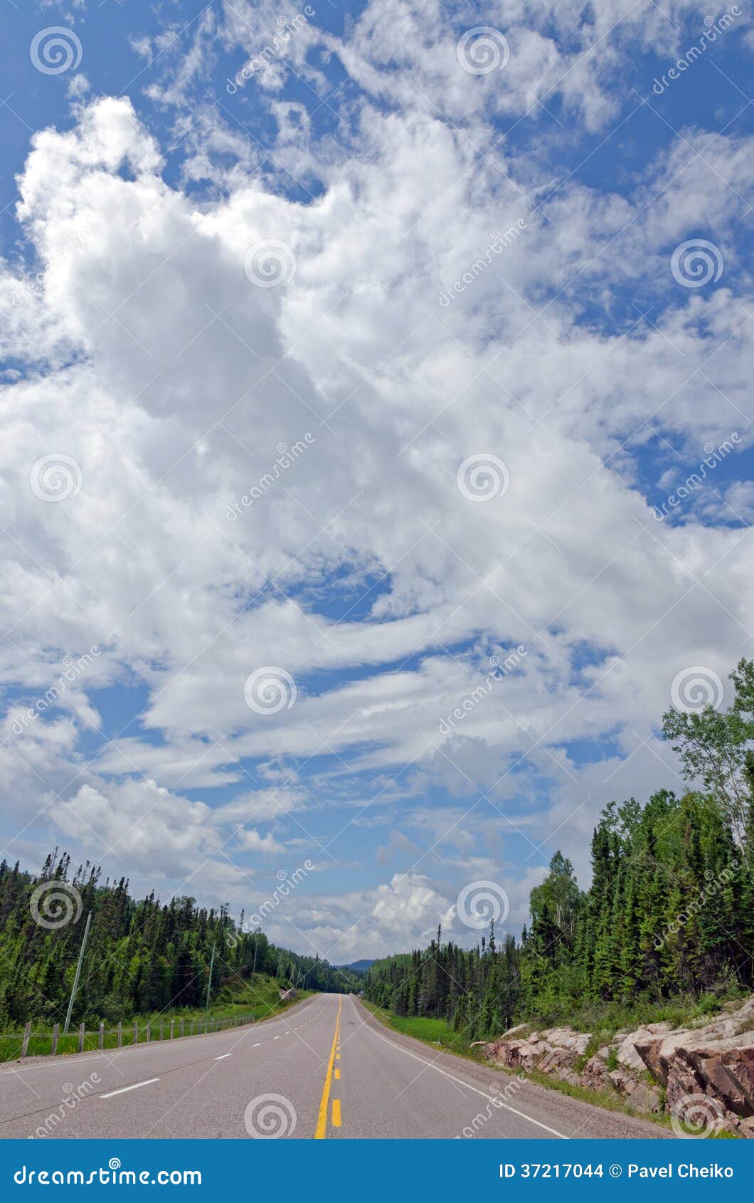 TransCanada highway stock photo. Image of line, asphalt - 37217044