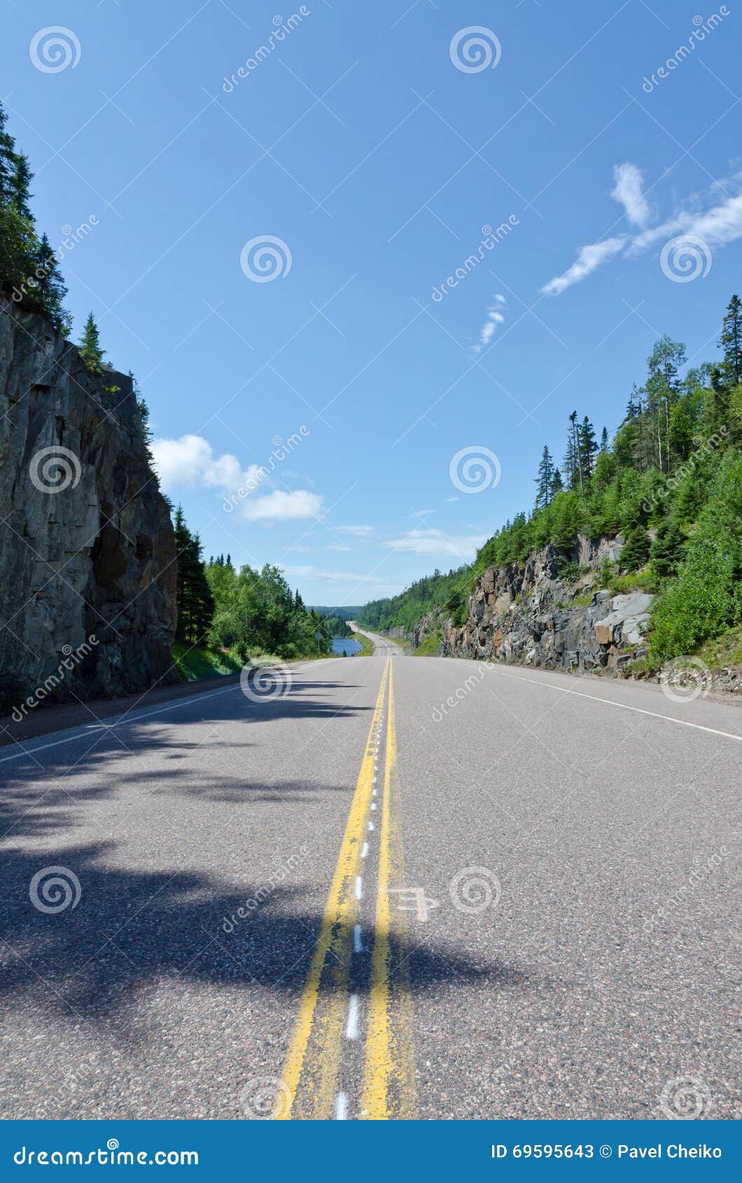 TransCanada highway stock image. Image of asphalt, road - 69595643
