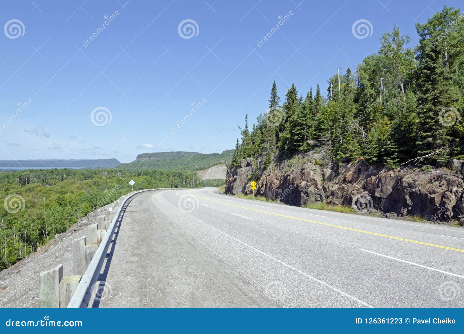 TransCanada highway stock image. Image of canada, landscape - 126361223