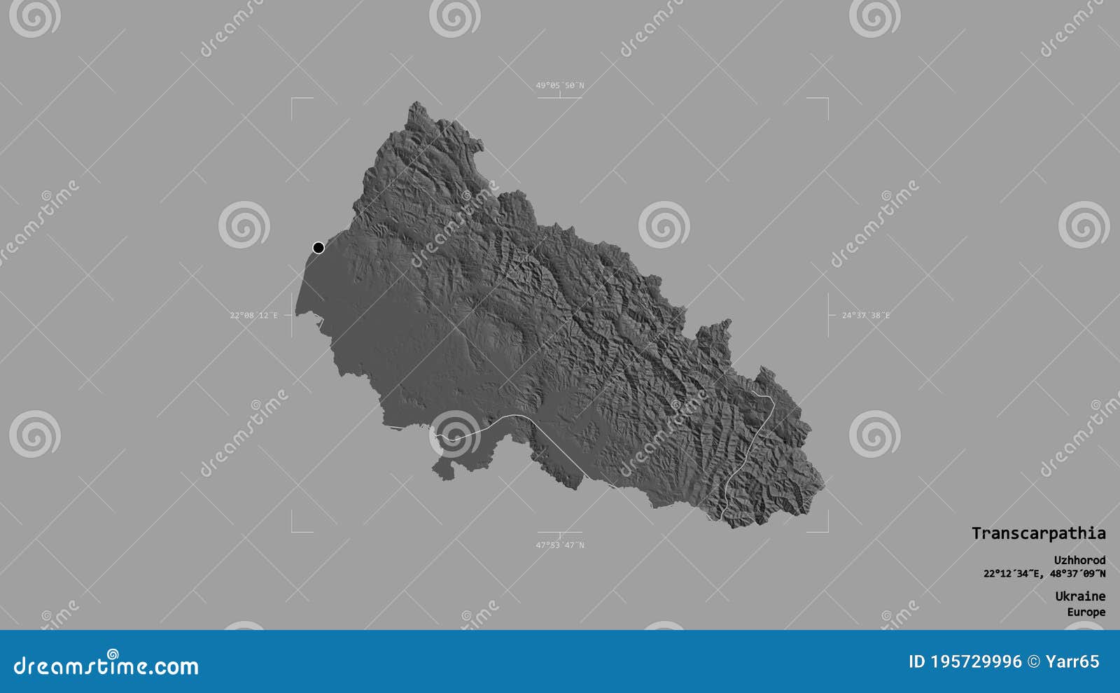 Transcarpathia - Ukraine. Bounding Box. Bilevel Stock Illustration ...
