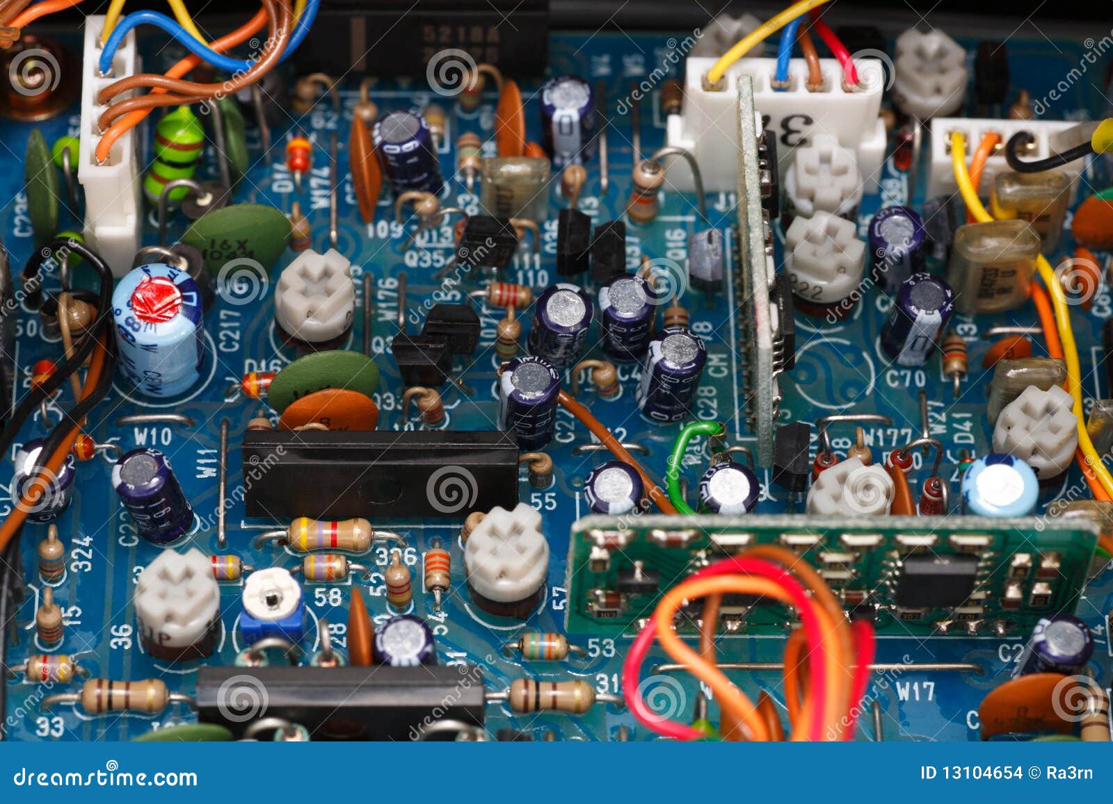 Transceiver Electronic Board Stock Photo - Image of equipment, closeup ...
